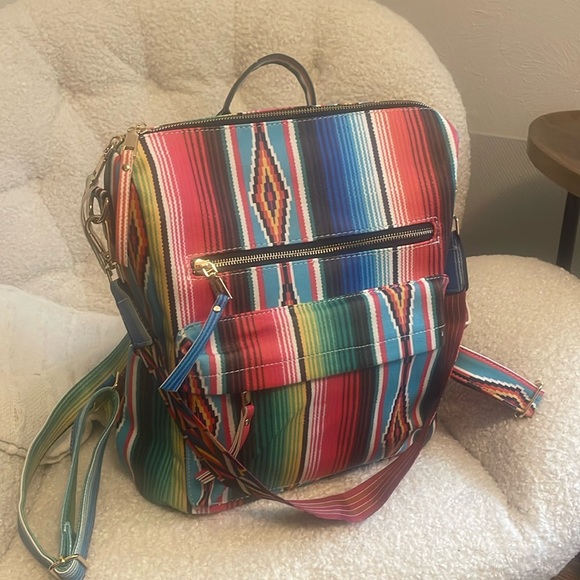 Bags | Backpack Very Colorful 14x12 | Poshmark